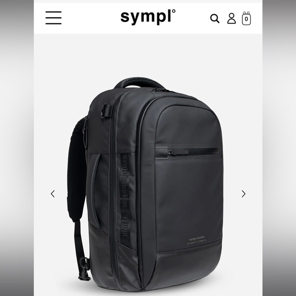 sympl | Bags | Sympl Black Mens Backpack | Poshmark